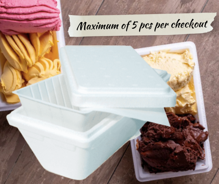 Ice Cream Gelato Other Frozen Goods Polystyrene Boxes Container ...