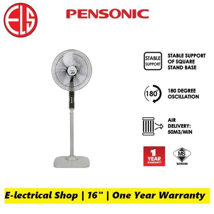 Pensonic 16" Stand Fan PSF-45 c/w 3-Speed selection, 16" Fan Blade ...