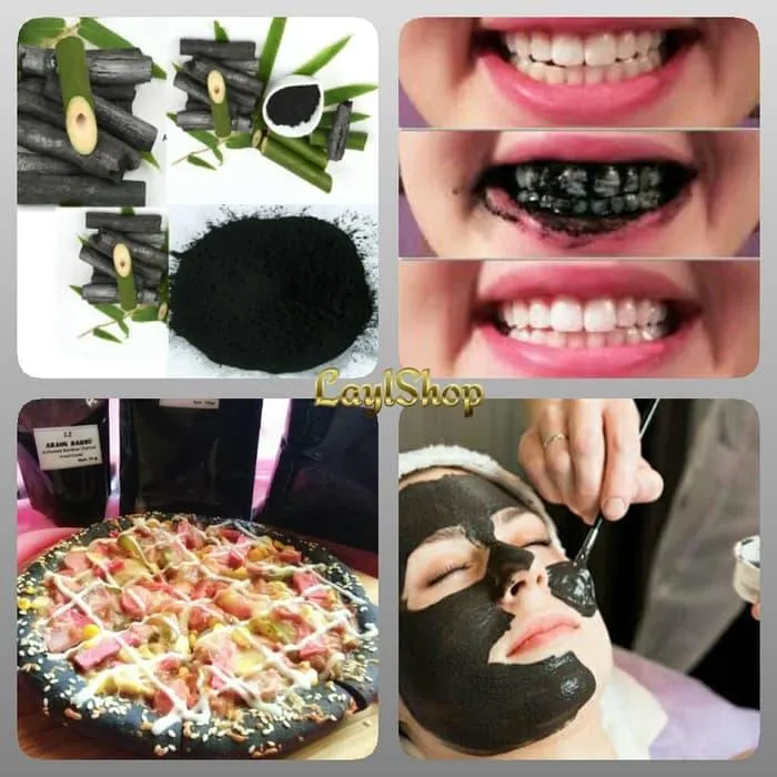 Activated Charcoal - Arang Bambu - Vegetable Carbon Black Powder 100gr ...