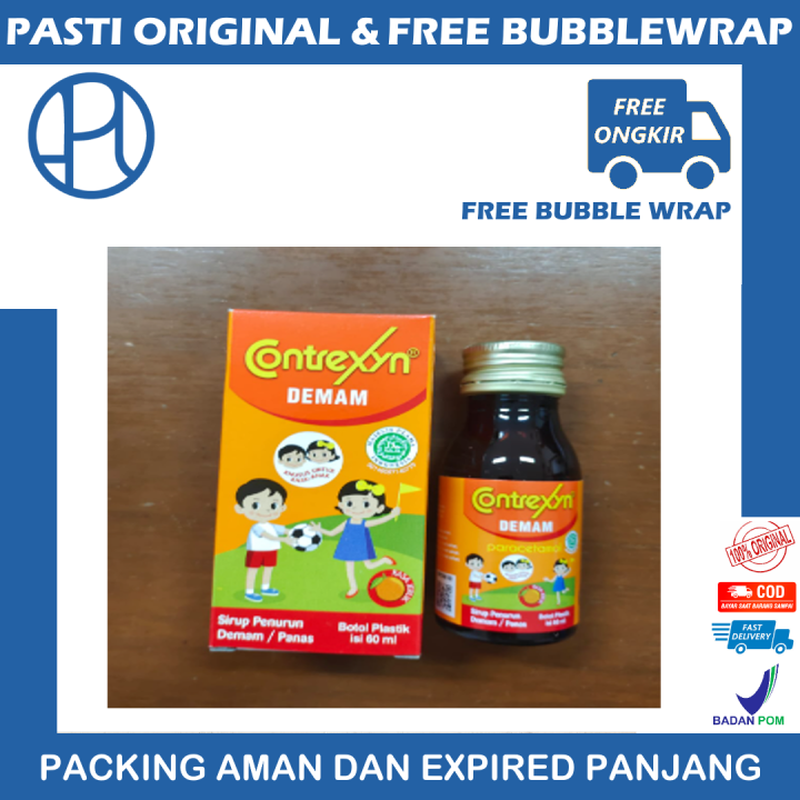 CONTREXYN DEMAM SIRUP RASA JERUK 60 ML | Lazada Indonesia