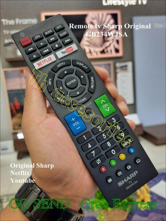 Remote tv sharp Smart tv Original GB234WJSA | Lazada Indonesia