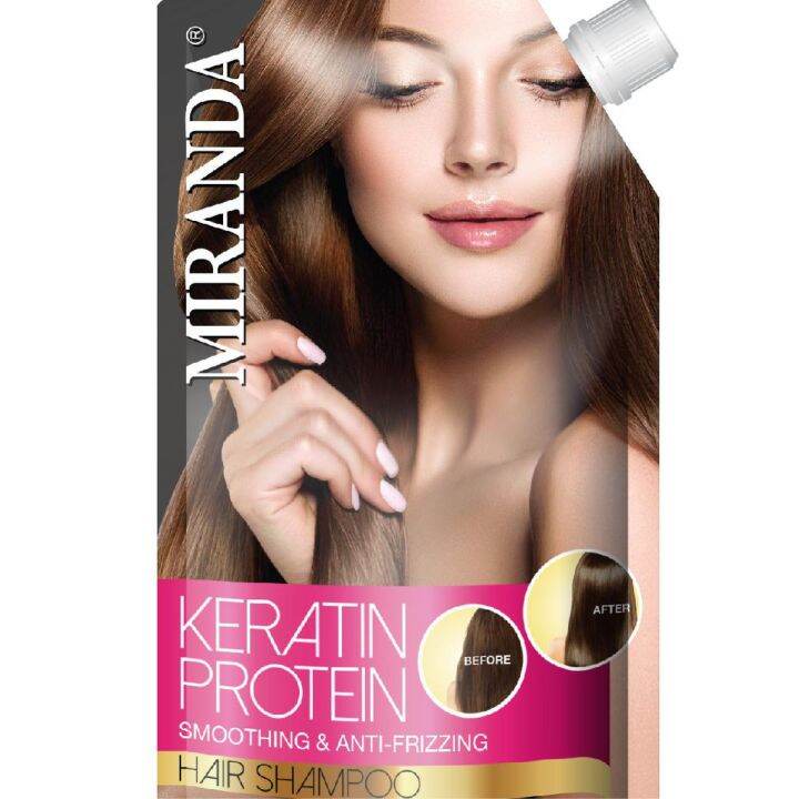 Miranda Keratin Protein Shampoo - 100ml Sachet | Lazada Indonesia