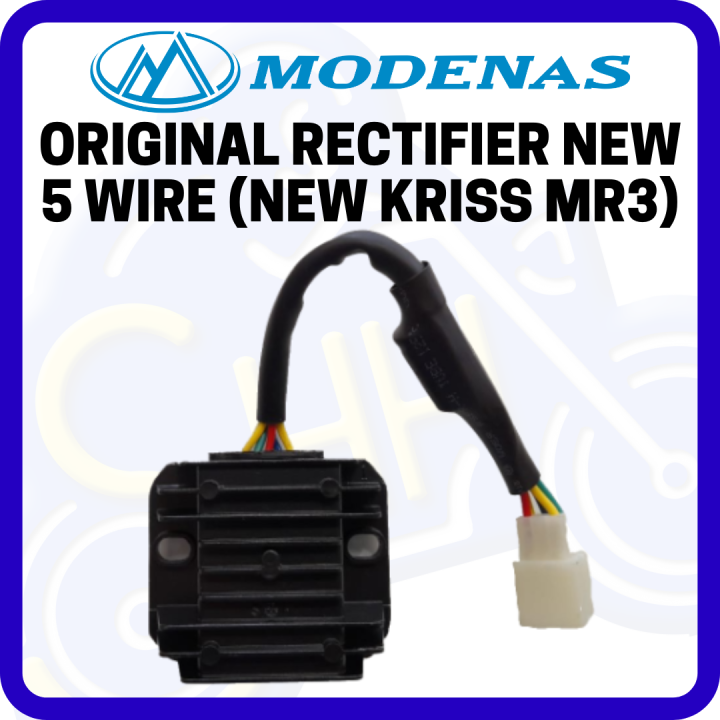 ORIGINAL MODENAS NEW KRISS MR2/MR3 RECTIFIER REGULATOR 5 WIRE KRISS ...