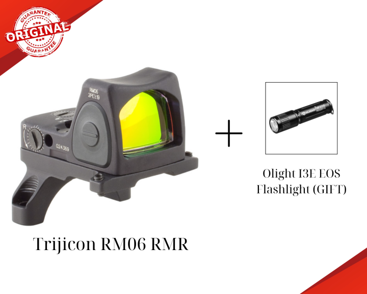 Trijicon RM06 RMR Type 2 Adjustable LED Reflex Sight with RM35 Mount (3.25 MOA Red Dot, Matte ...