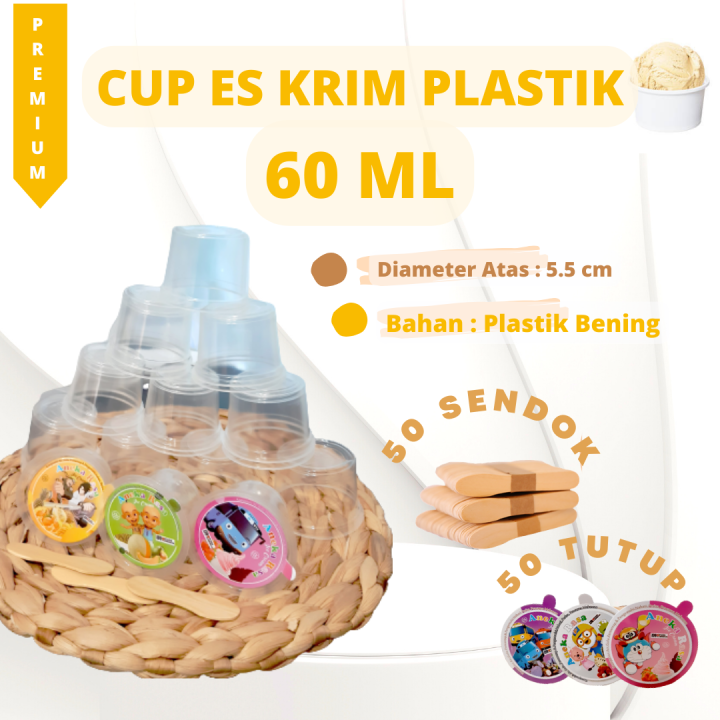 Grosir Cup Es Cream - Harga Cup Ice Cream Kecil - Cup Plastik Untuk Es ...