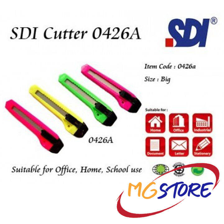 SDI Cutter Knife 0426A | Lazada