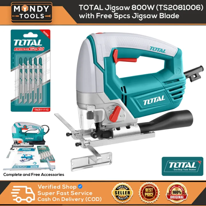 TOTAL Jigsaw 800W (TS2081006) with Free 5pcs Jigsaw Blade (Original ...