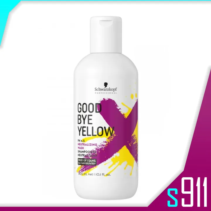 [B086] SCHWARZKOPF GoodBye Yellow Color Shampoo 300ml - Salon911 ...