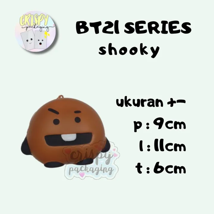 SQUISHY BT21 BTS SHOOKY COOKIES COKLAT CRISPYPACKAGING LUMI.OFFICIAL.ID ...