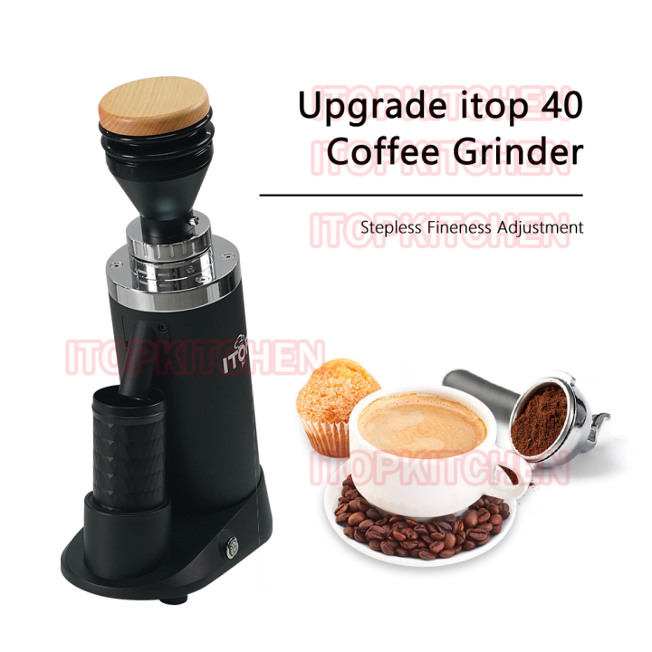 Electric Coffee Bean Mill Coffee Grinder 64mm Burr Titanium Flat Burr For Espresso Auto Coffee ...