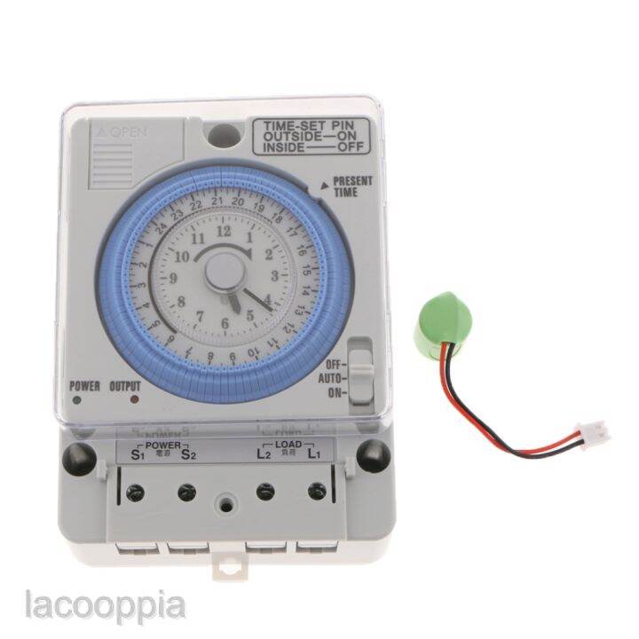 Din Rail 24Hrs Chronometry Timer Mechanical Switch Industrial Analogue ...