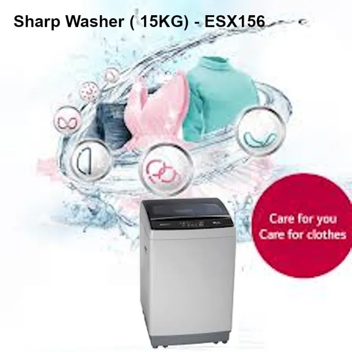 SHARP ESX156 15KG FULL AUTO WASHING MACHINE | Lazada