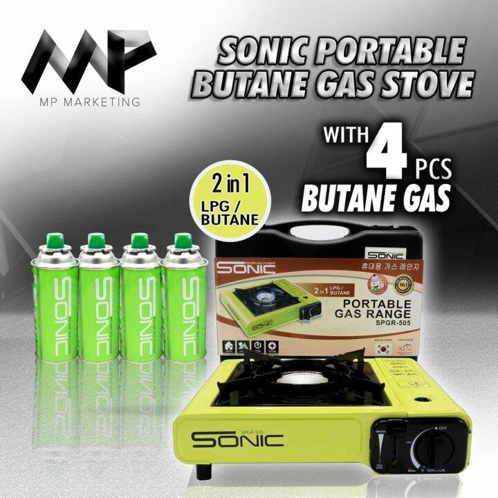 Marketing Portable Stove With 4 pcs Butane Gas Cannister(2 in 1) (LPG ...