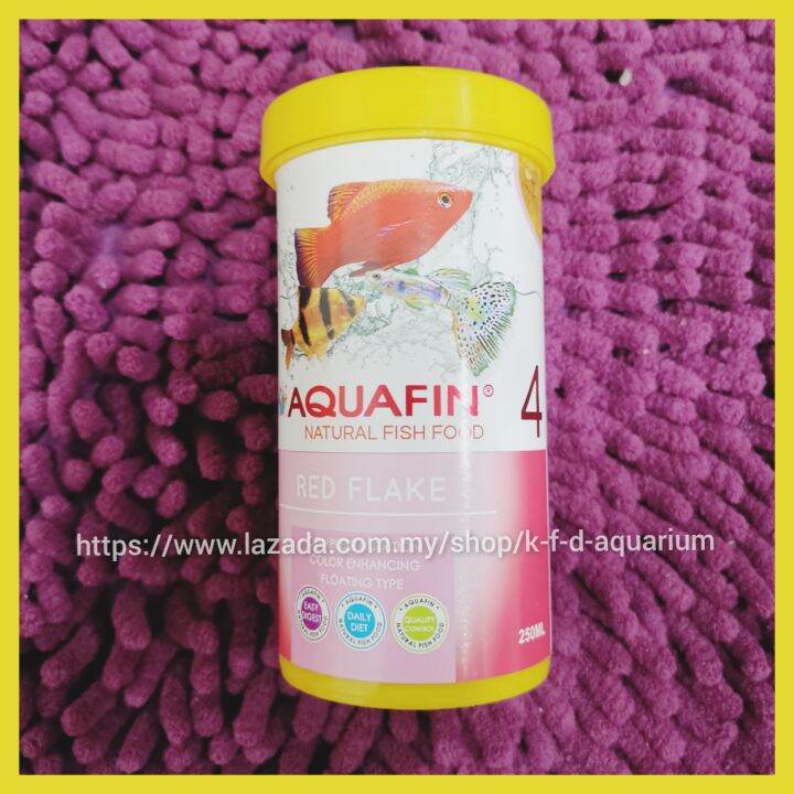 Aquafin Natural Fish Food Red Flake 250ml (Floating Type) | Lazada