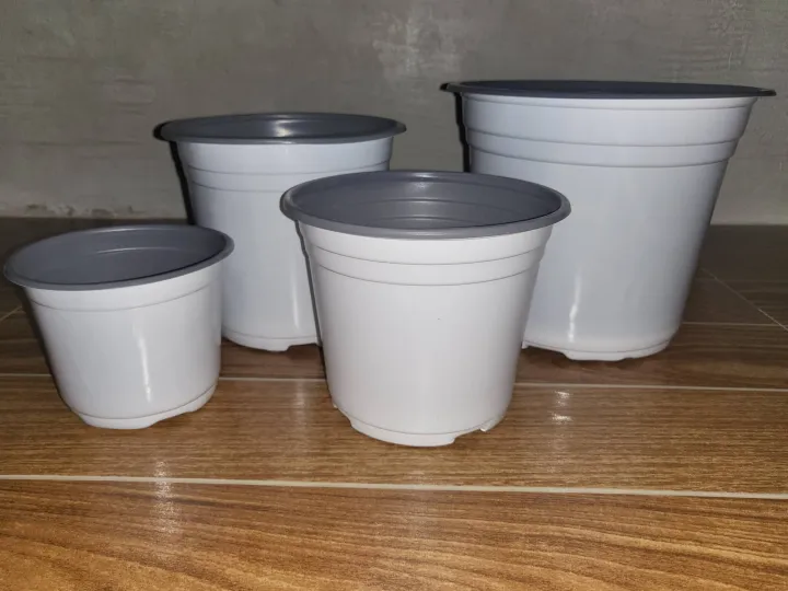cheap white round pots for plants P11 P14 P20 P25 - plastic paso for ...