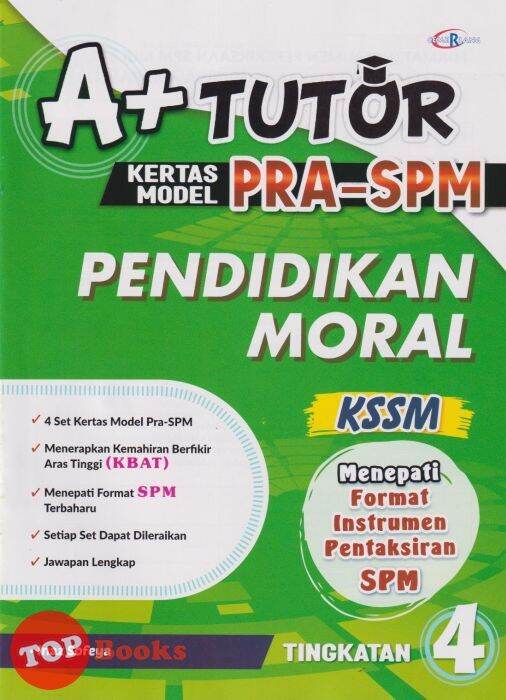 [topbooks Cemerlang] A Tutor Kertas Model Pra Spm Pendidikan Moral
