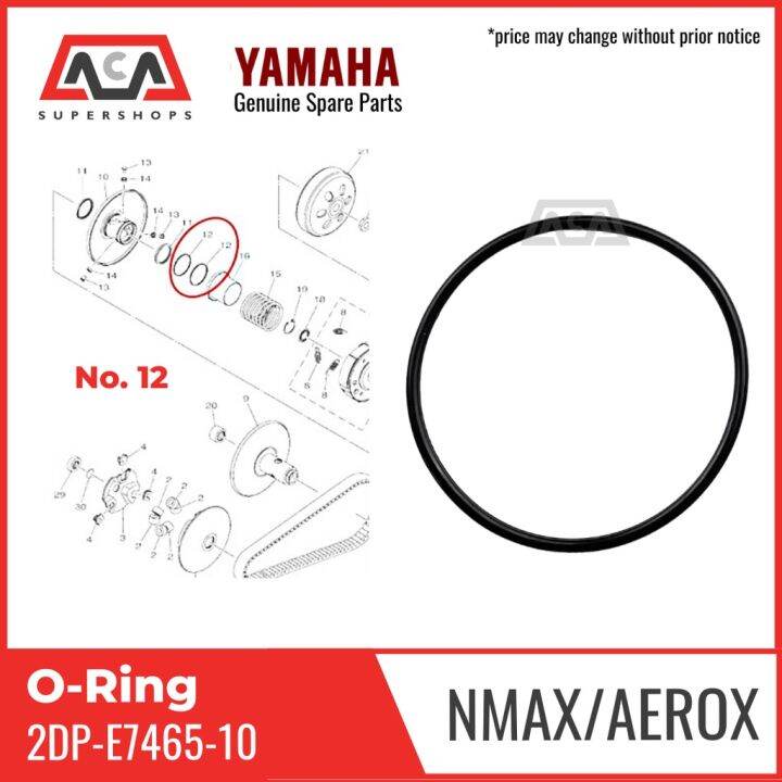 NMAX V2/AEROX TORQUE DRIVE O-RING (2DP-E7465-10) (YAMAHA GENUINE PARTS ...