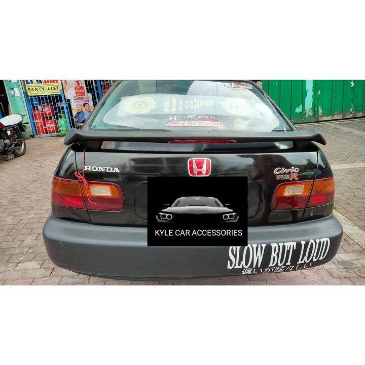 Honda Civic Esi 1991 to 1994 Spoiler with 3rd Break Light Spoiler ...