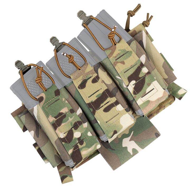 IDOGEAR Tactical Triple Mag Pouch For 556 Mag Tactical Vest Front Panel ...