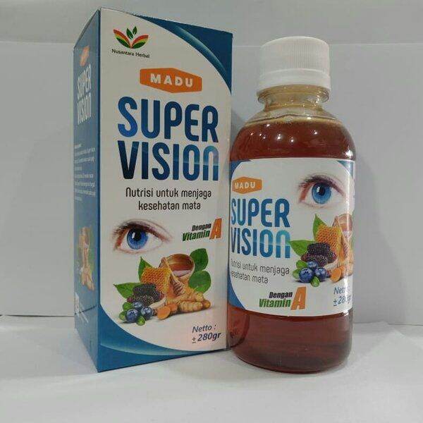 Madu Super Vision Ekstrak Bilberry 280 gram Obat Mata Katarak Rabun Dan ...