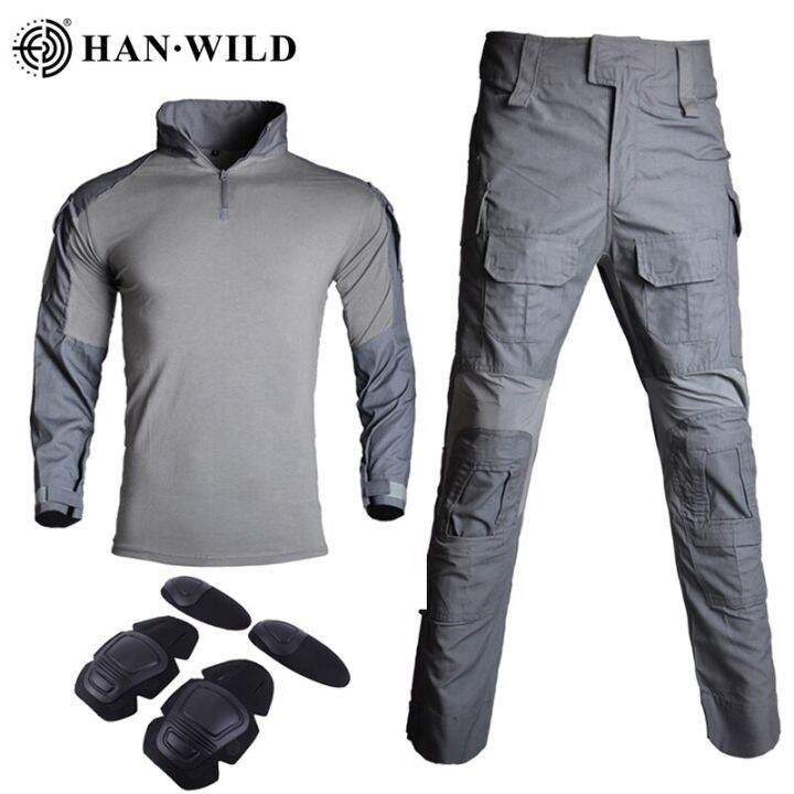 HAN Tactical Uniforms Sets G3 Men Rip-stop Camouflage Clothing Army ...
