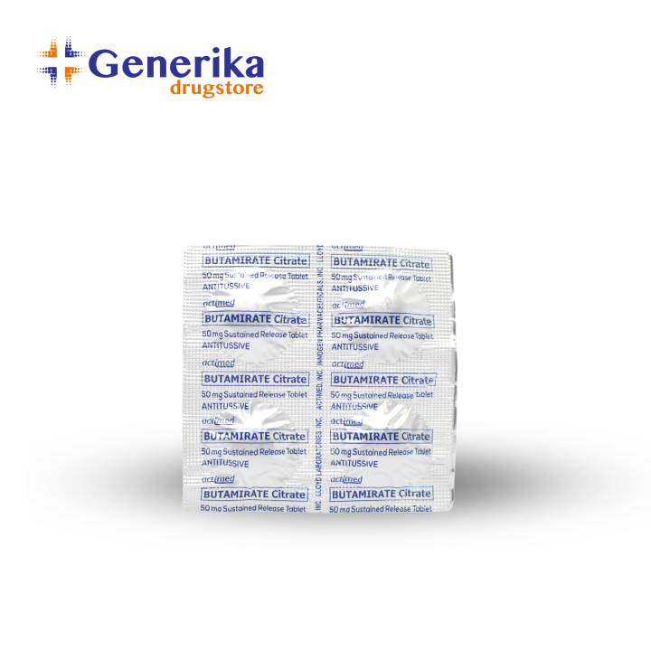 Actimed Butamirate Citrate SR Tablet 50mg - 10 Tablets | Lazada PH