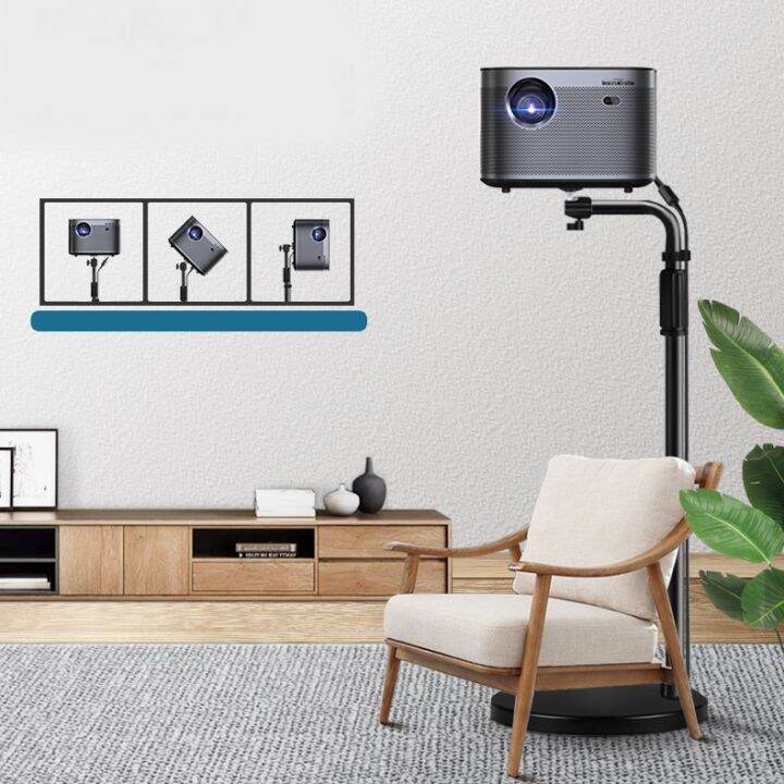 Projector Stand Metal Base Portable Adjustable Height Extendable Tripod ...