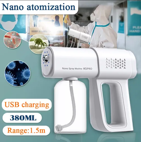 Nano Atomizers Wireless Nano Spray Gun Disinfection Machine Blu-ray ...