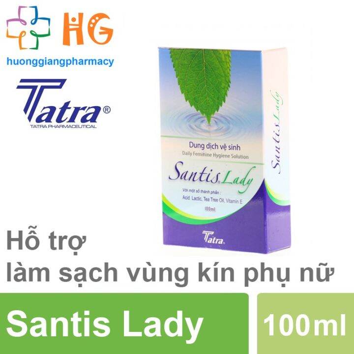 Dung dịch vệ sinh phụ nữ Santis Lady (Chai 100ml) | Lazada.vn