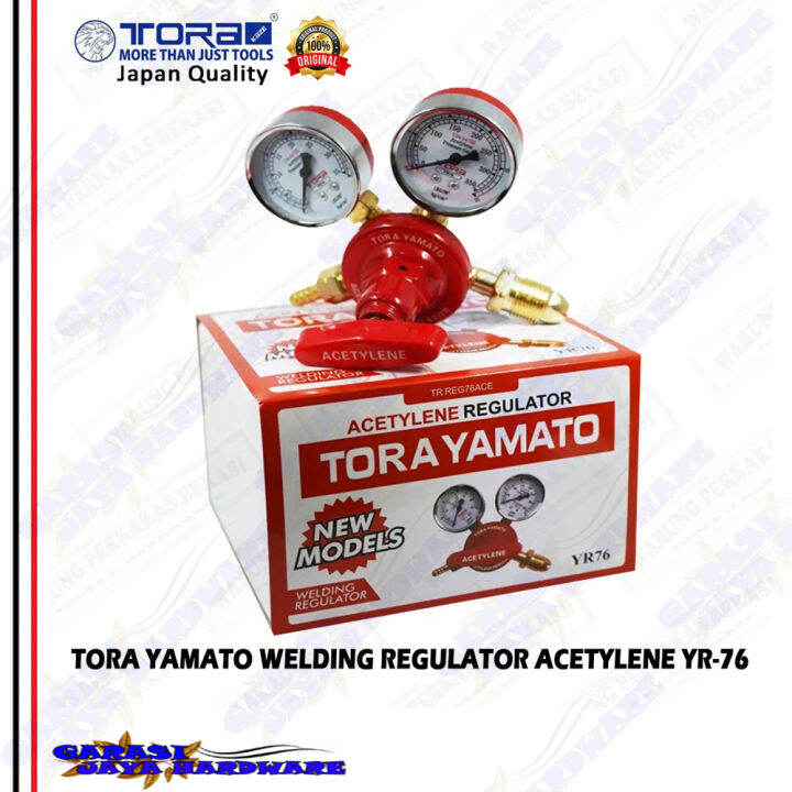TORA-YAMATO Asetilin YR-76 Regulator Gas Acetylene Untuk Tabung Gas Alat Las | Lazada Indonesia