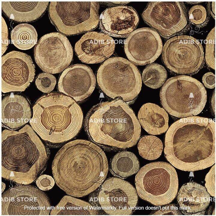 Wallpaper Dinding Kayu Tumpuk 10m x 45cm | Lazada Indonesia