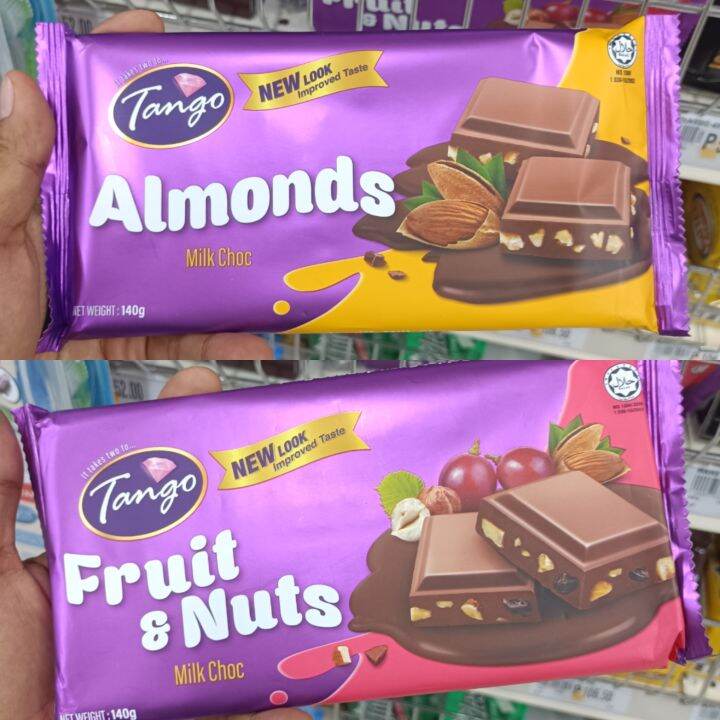 Tango Chocolate Bars 140 grams Almonds and Fruits & Nuts | Lazada PH