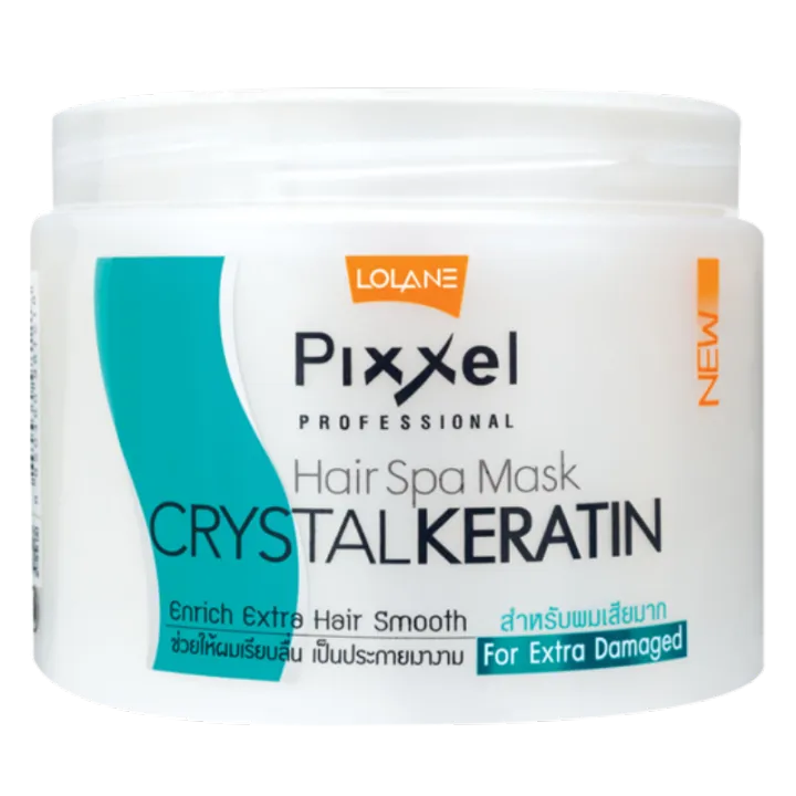 LOLANE Pixxel Hair Spa Mask Crystal Keratin for Extra Damaged (450g ...