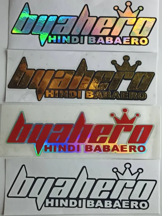 Decal Biyahero Hindi Babaero Cutout Sticker | Lazada PH