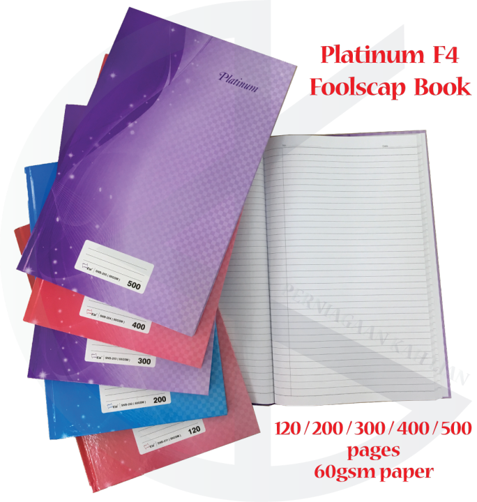 Uni Paper Platinum F4 Foolscap Book / Hard Cover Book 60gsm paper | Lazada