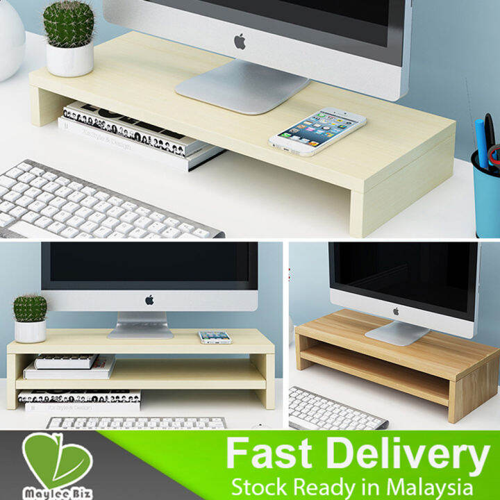 Computer Monitor Screen Increased Shelf Base Desktop Keyboard Rack ...