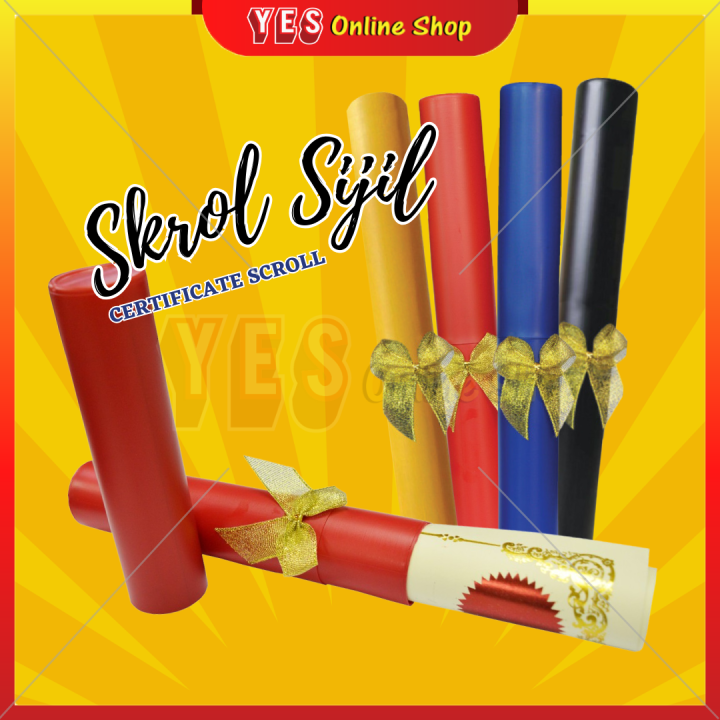 SKROL SIJIL / CERTIFICATE SCROLL /PLASTIC CERTIFICATE HOLDER FOR ...
