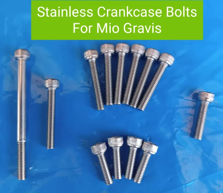 Stainless Crankcase Bolts For Mio Gravis | Lazada PH
