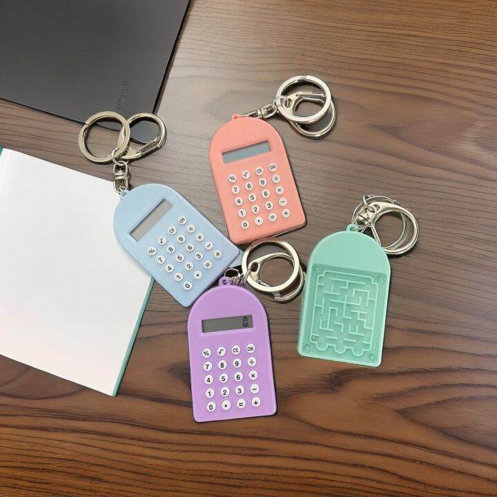 Portable 8-Digit Calculator Keychain Mini Electronic Calculator for ...