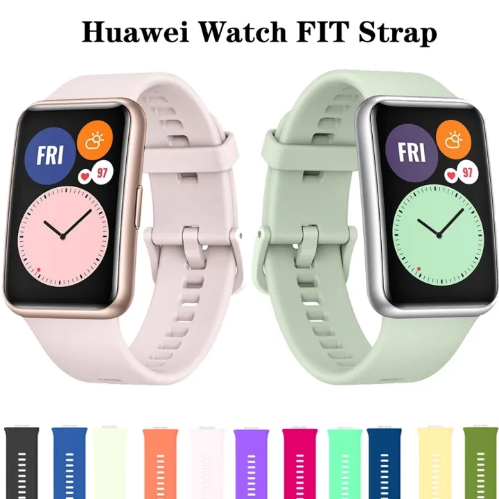 สาย สำหรับ Huawei Watch Fit New Crystal Clear สายนาฬิกา สายซิลิโคน เคส