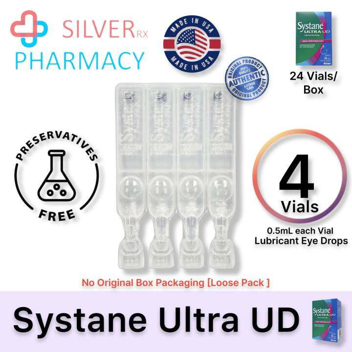 Systane Ultra UD Lubricants Eye Drops 0.5ml x 4 vials | Lazada