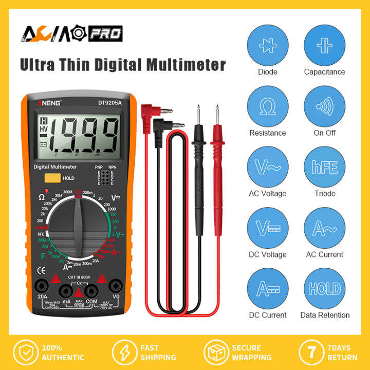 AumoPro DT9205A Multimeter Intelligent High-precision Digital Display ...