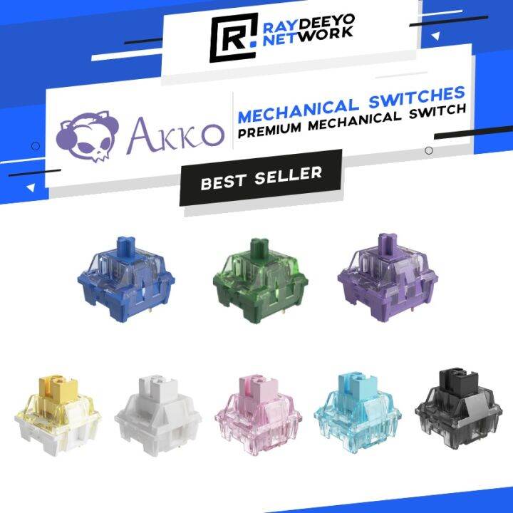 Akko CS Switches [Sponge/Lavender Purple/Matcha Green/Ocean Blue/Jelly ...