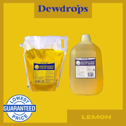 Dewdrops Dishwashing Liquid - Lemon (4 Liters/1 Gallon) | Lazada PH