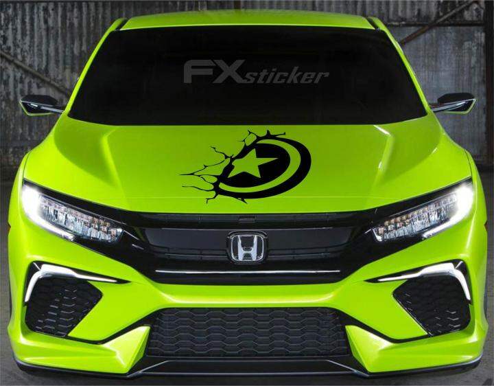 stiker termurah cutting sticker animasi tameng depan kapten america ...