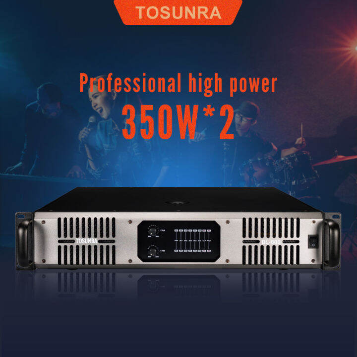 TOSUNRA BL-600 Professional Power Amplifier 350W * 2 Audio ProDJ Amp ...