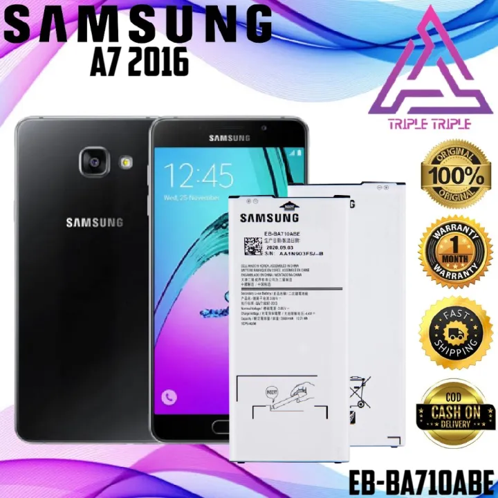 Samsung Galaxy A7 2016 Battery Original, Fit for A7100, A7109, A710, A710F Model EB-BA710ABE ...
