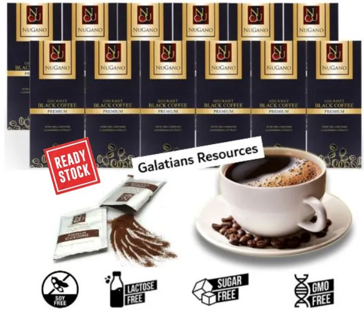 NuGano Instant Ganoderma Black Coffee | Kopi Pracampur Tanpa Gula | No ...