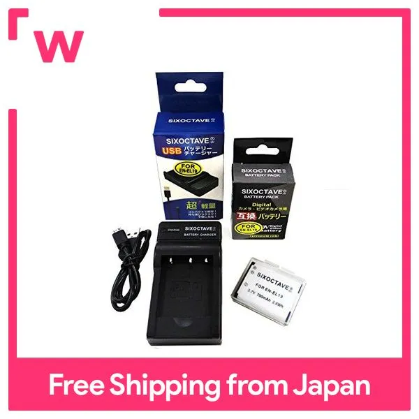 str Nikon EN-EL19 Sony NP-BJ1 compatible battery and charger set DSC-RX0 Coolpix S32 S33 S100 ...