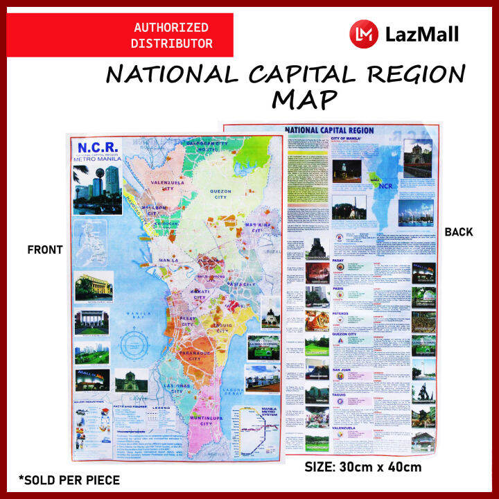 National Capital Region NCR Map Chart | Lazada PH
